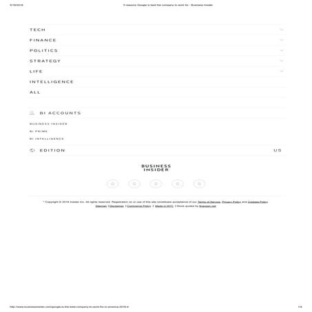 5 reasons google is best the company to work for | PDF