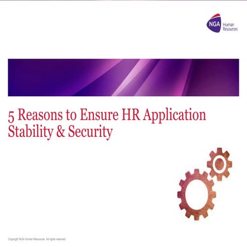 5 Reasons To Ensure HR Application Stability & Security | PPT