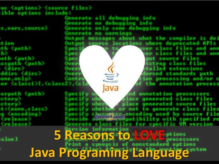 5 Reasons To Love Java Programing Language By Learn Quest