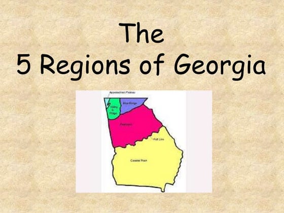 The Five Regions of Georgia | PPT