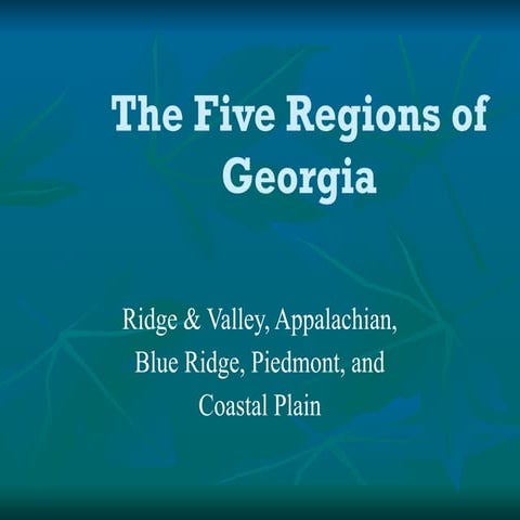 5 Regions of Georgia 5 Regions of Georgia | PPT