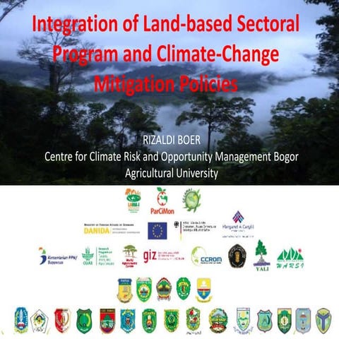 Integration of Land-based Sectoral Program and climate-change ...