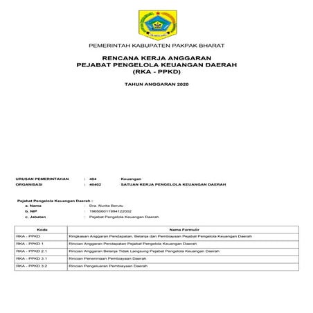 5 rka ppkd 2020 | PDF