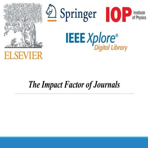 5 rm ls the impact factor of journals | PPTX