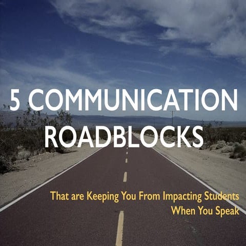 5 roadblocks webinar [slides] | PDF