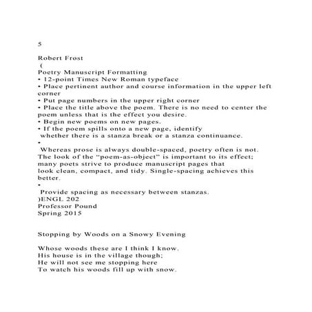 5Robert Frost (Poetry Manuscript Formatting• 12-point Ti.docx