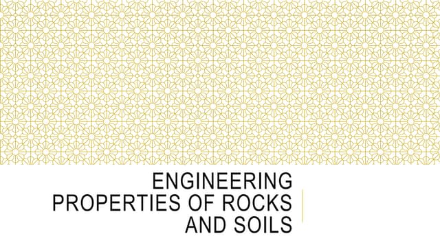 physical properties of rocks | PDF