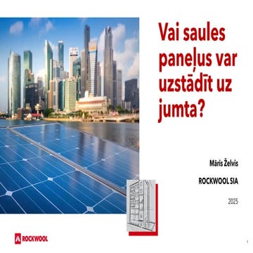 Vai saules paneļus var uzstādīt uz jumta | PDF