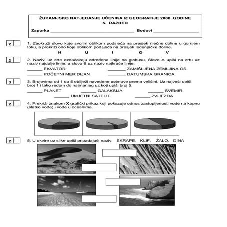 Test 5.razred RELJEF NA ZEMLJI | DOCX