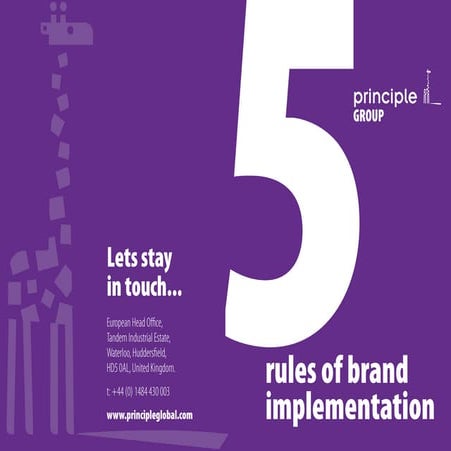 5 Rules of Global Brand Implementation | PDF | Manufacturing Industry ...