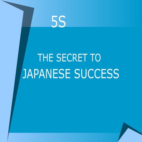 5S, WASTE REDUCTION AND GENERAL HOUSEKEEPING | PPT