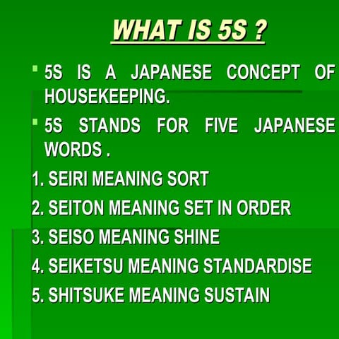 5S AWARENESS PRESENTATION - Japanese Concept of Housekeeping.ppt
