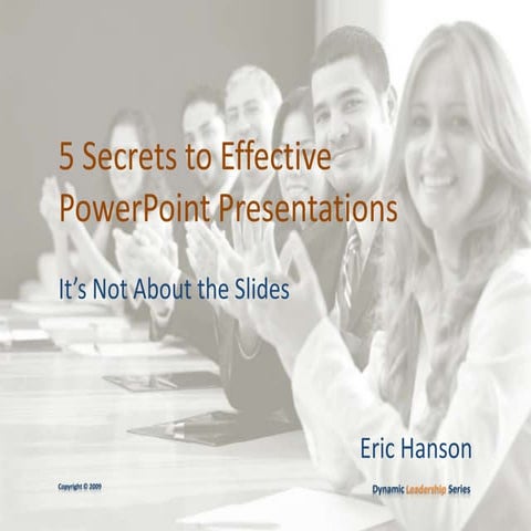 5 Secrets to PowerPoint Presentations | PPT