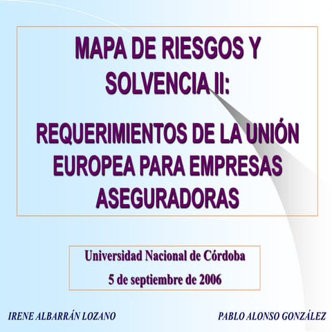 Solvencia ii | PDF