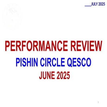 5 Pishin Circle in operation circle qesco quetta | PPT
