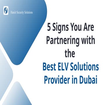 Key Components of ELV Systems and Their Roles in Building Management | PDF