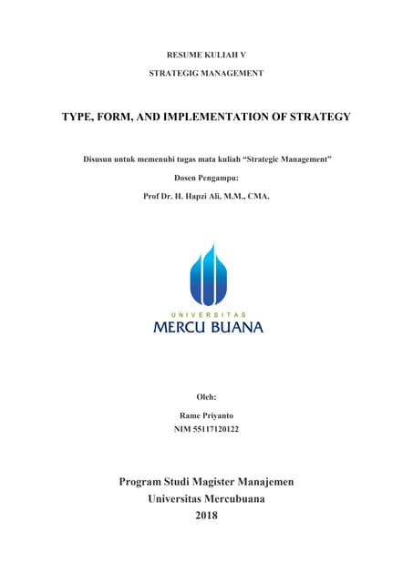 Strategi generik porter | PPTX