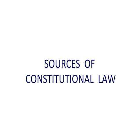5 sources of law lecture | PPT