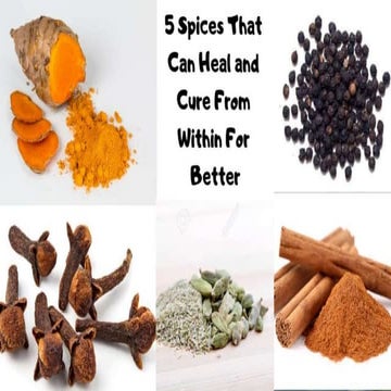 Spices and their benefits | PPTX