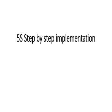 5S Warehouse Implementation Success Story | PDF