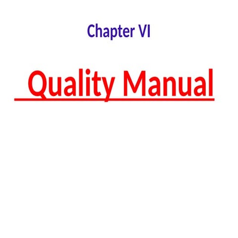 5 Standards,Quality Manual.pptx........ | PPTX