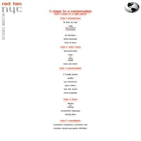 5 Steps to A Conversation | PDF