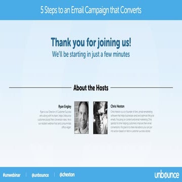 5 steps to an email campaign that converts | PDF