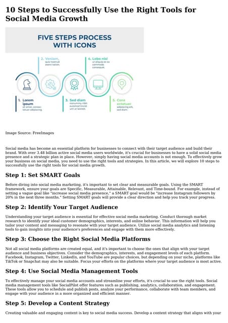 Social Media Analytics: Measuring Success | PPT