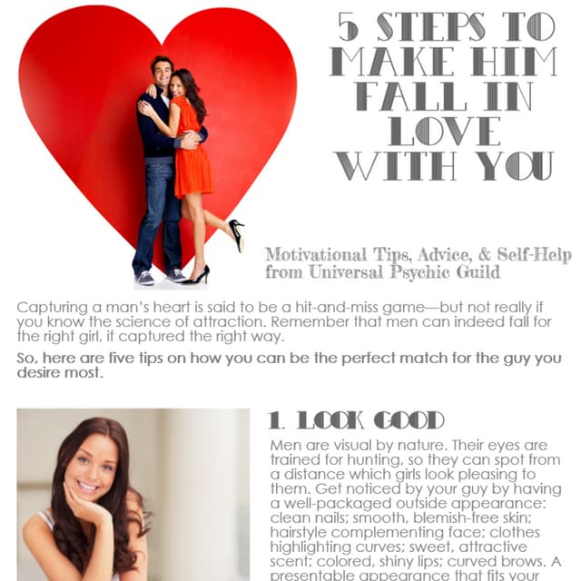 5 steps to make him fall in love with you | PDF