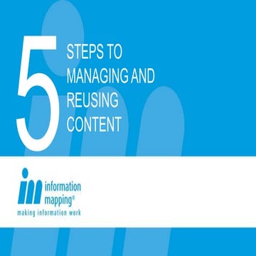 5 Steps to Managing and Reusing Content | PPT