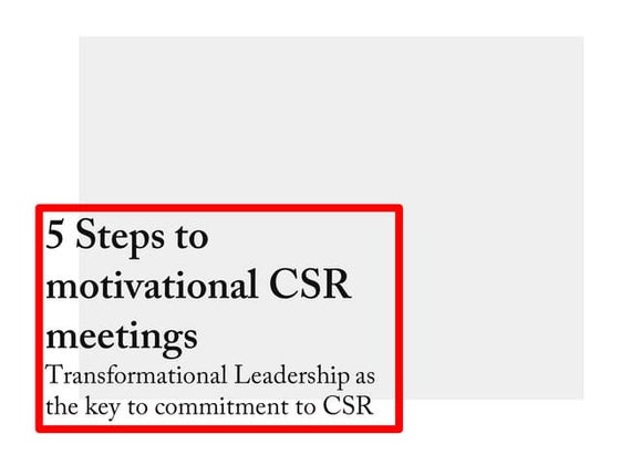 Corporate Social Responsibility CSR PowerPoint Templates | PPSX