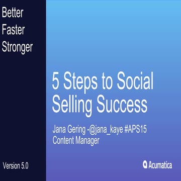 Social Selling in 7 Easy Steps | PDF