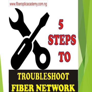 Troubleshoot fiber network | PDF