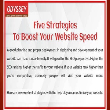 5 Strategies To Boost Your Website Speed | Website Development Company ...