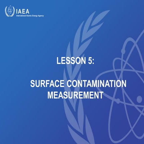 5 Surface Contamination Measurements Pdf