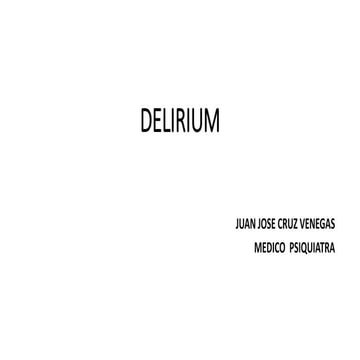 5ta clase. delirium ppt (1) | PDF