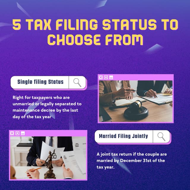 5 Tax filing Status to Choose from .pdf