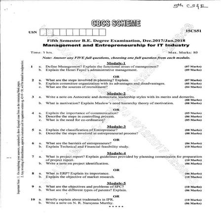 5th Semester Vtu Computer Science And Information Science Engineering Cbcs And 2010 Scheme
