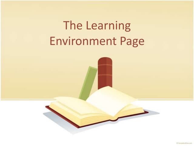 Creating a positive learning environment | PPTX