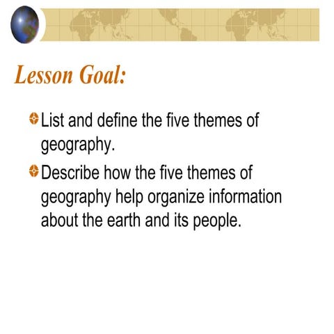 5 Themes Of Geography | PPT
