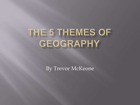 Five themes of gogerfy | PPTX