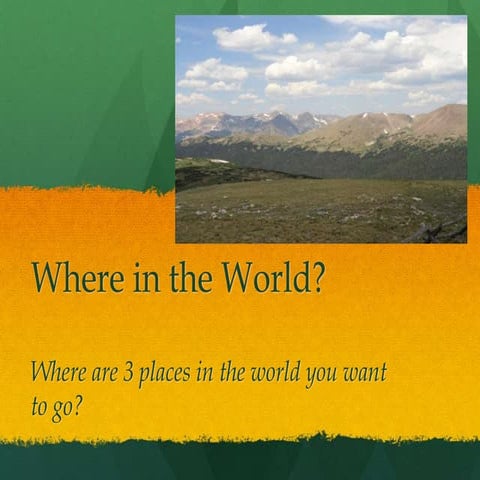 Geography unit 2 Part 1 - connecting people and places | PPTX