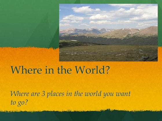 The 5 Themes of Geography | PPTX