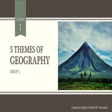 5 themes of geography | PPT