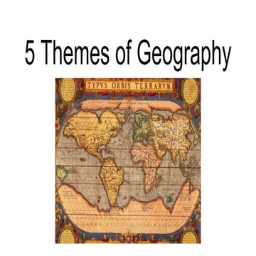 5 themes of geography | PPT