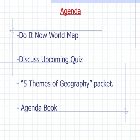 5 themes of geography | PPT