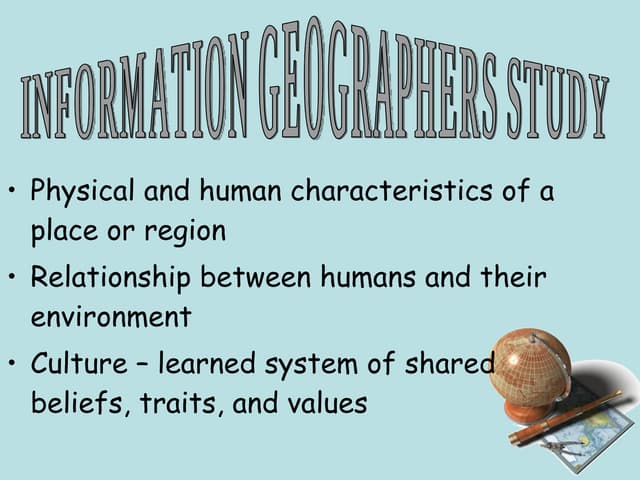 The 5 Themes of Geography | PPTX