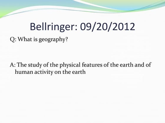 5 themes of geography | PPT