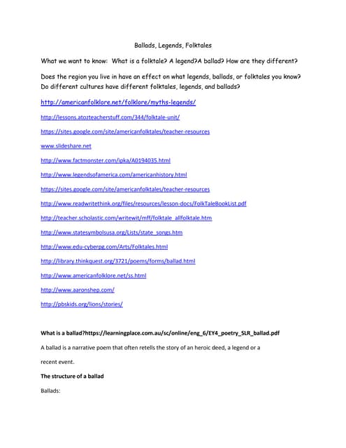 Legend and myth | PDF