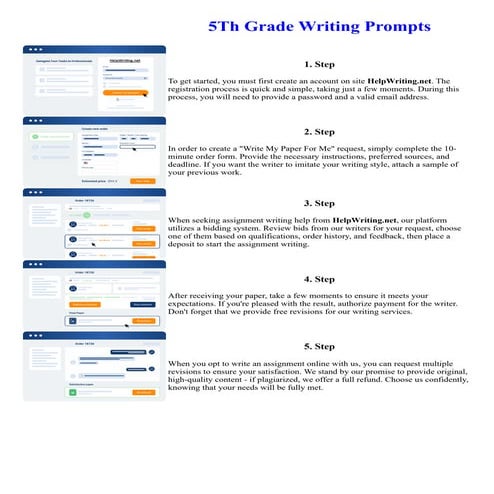 5Th Grade Writing Prompts. Online assignment writing service. | PDF